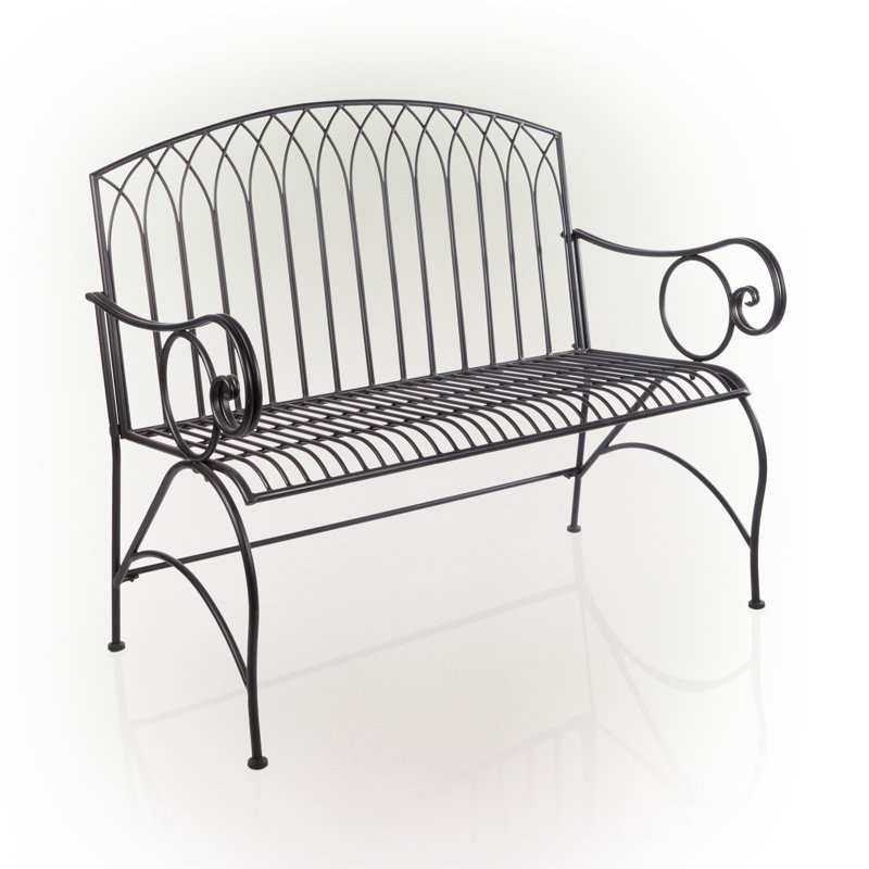 Red Barrel Studio® Metal Outdoor Bench & Reviews | Wayfair