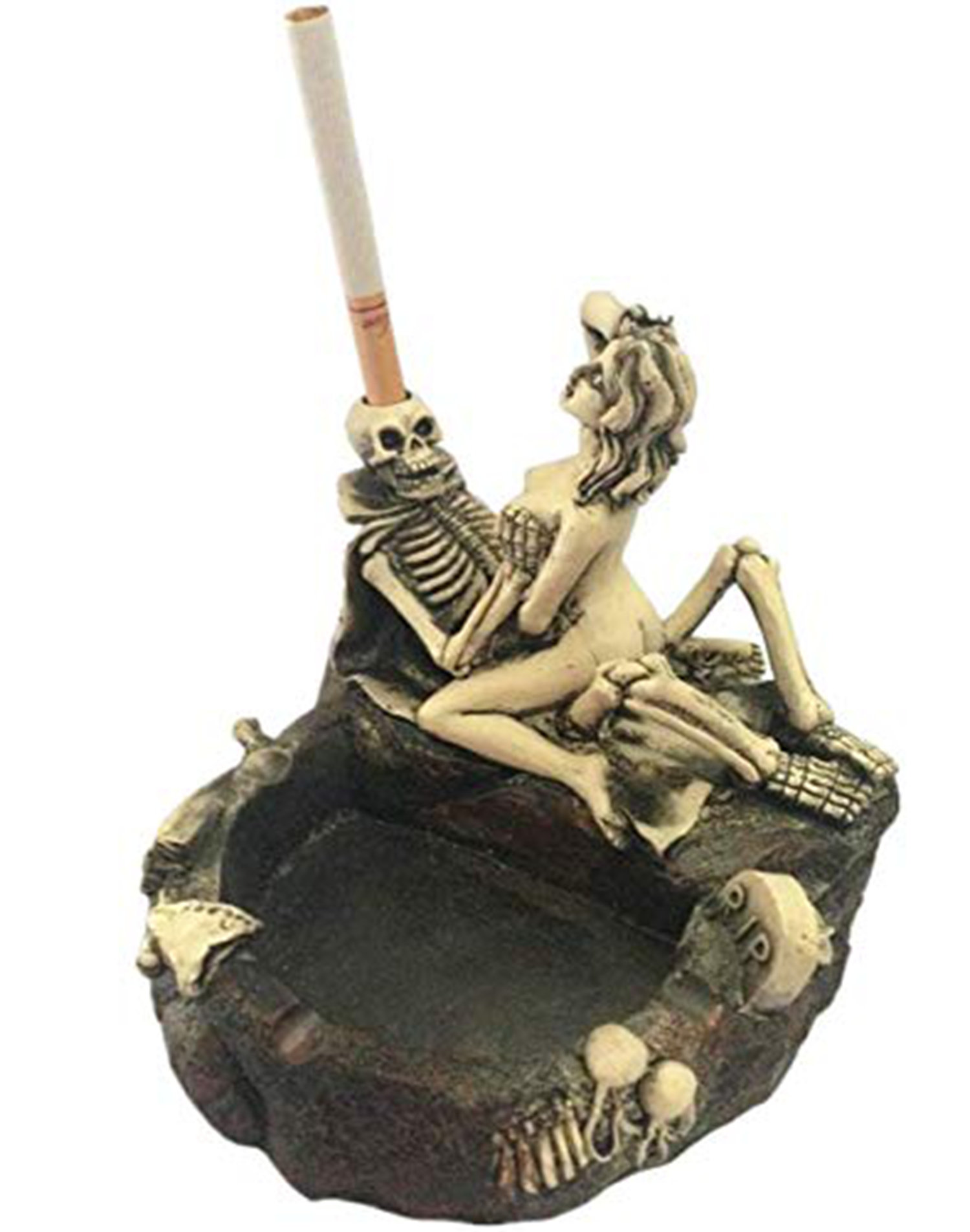 Fashion Finesse Creative Skull Ashtray & Love Never Dies Skull Ashtray ...