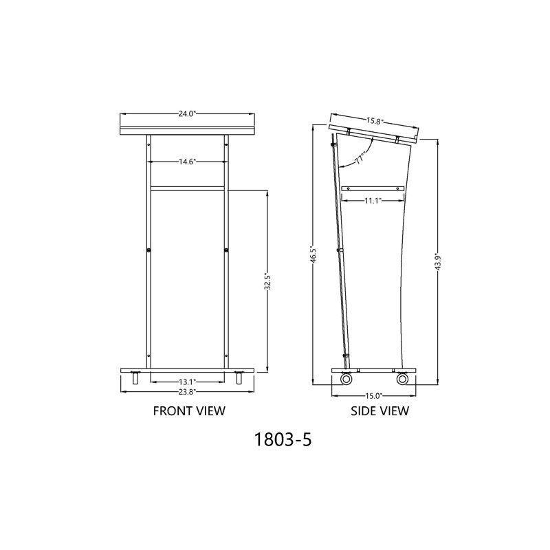 FixtureDisplays Acrylic Church Podium Pulpit Debate Conference Lectern ...