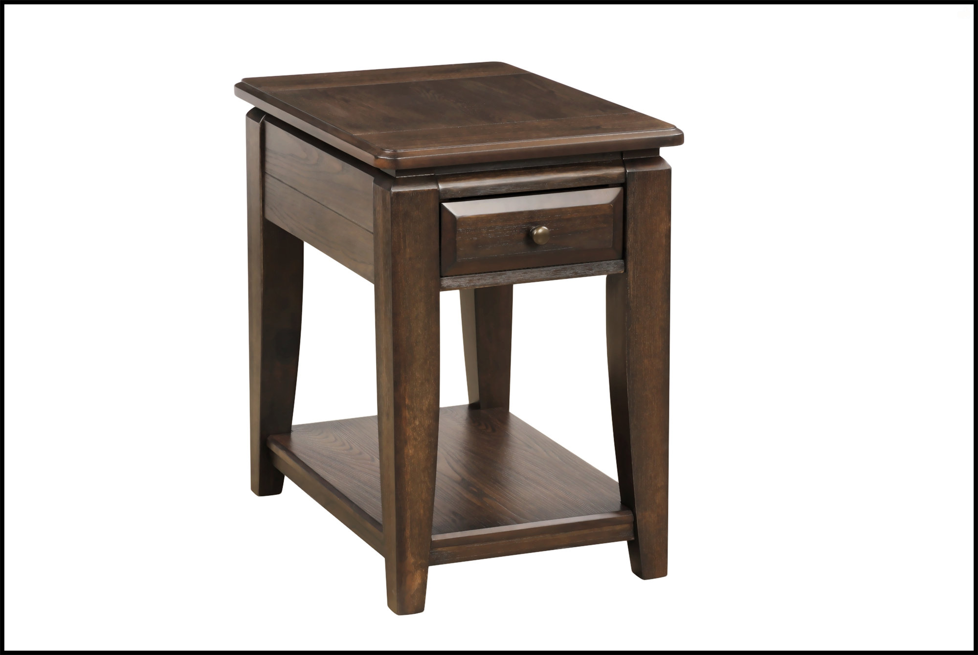 Alcott Hill Mahogany Traditional Chairside Table with Storage - Wayfair ...
