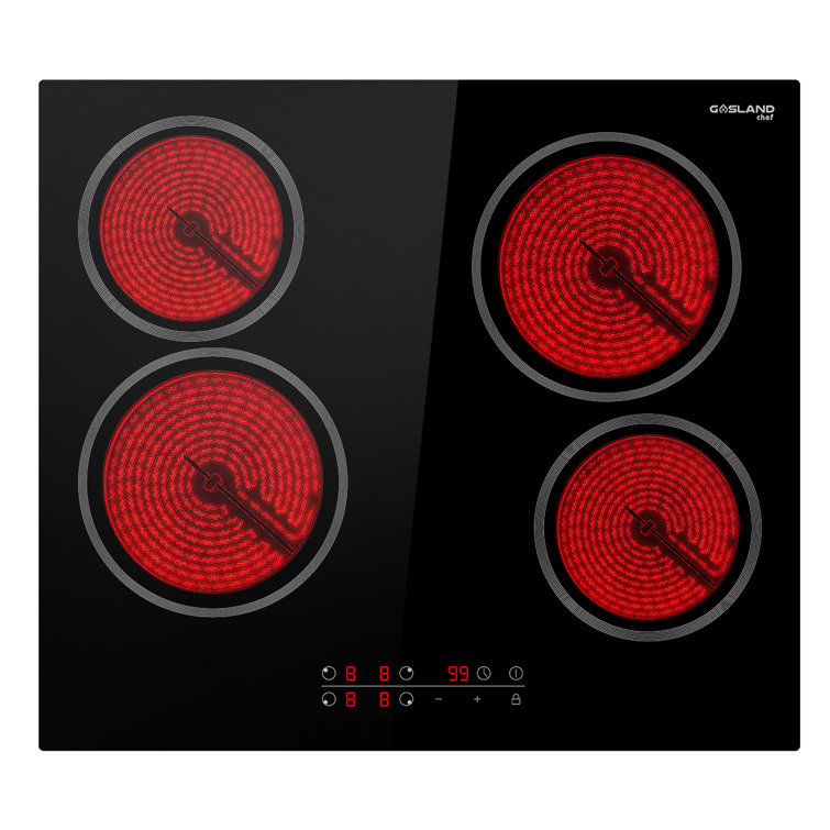 Gaslandchef 24 in. 4 Elements Smooth Surface (Radiant) Black Ceramic ...