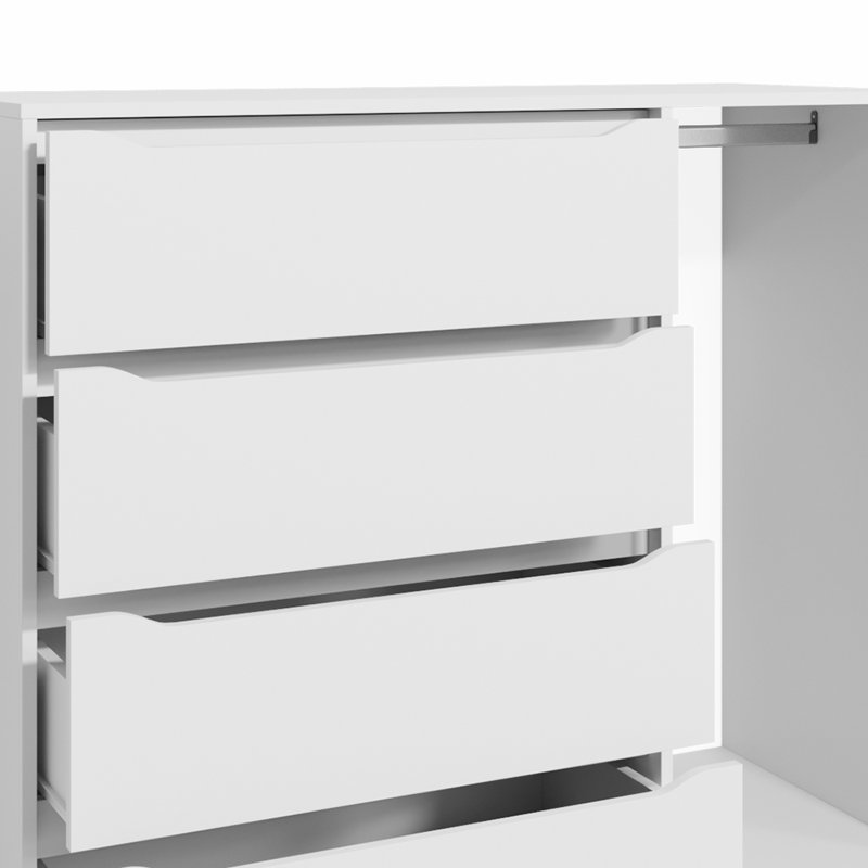 Brayden Studio Ambrette 4 Drawer Combi Chest | Wayfair.co.uk