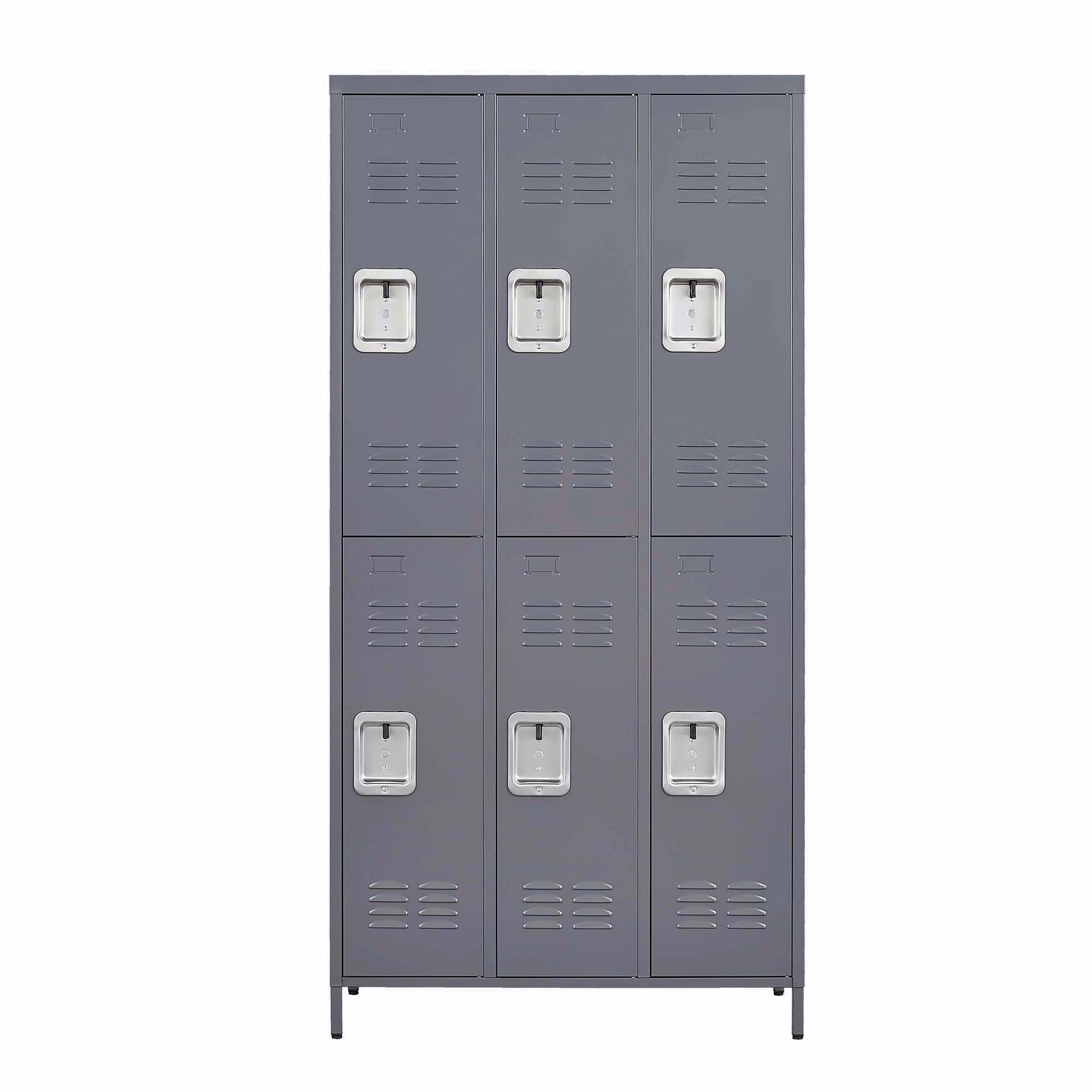 17 Stories 6-Door 72" H Metal Lockers With Lock For Employees,Storage ...