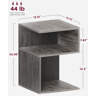 Ebern Designs 22 Inch Z-Shape Small End Table | Wayfair