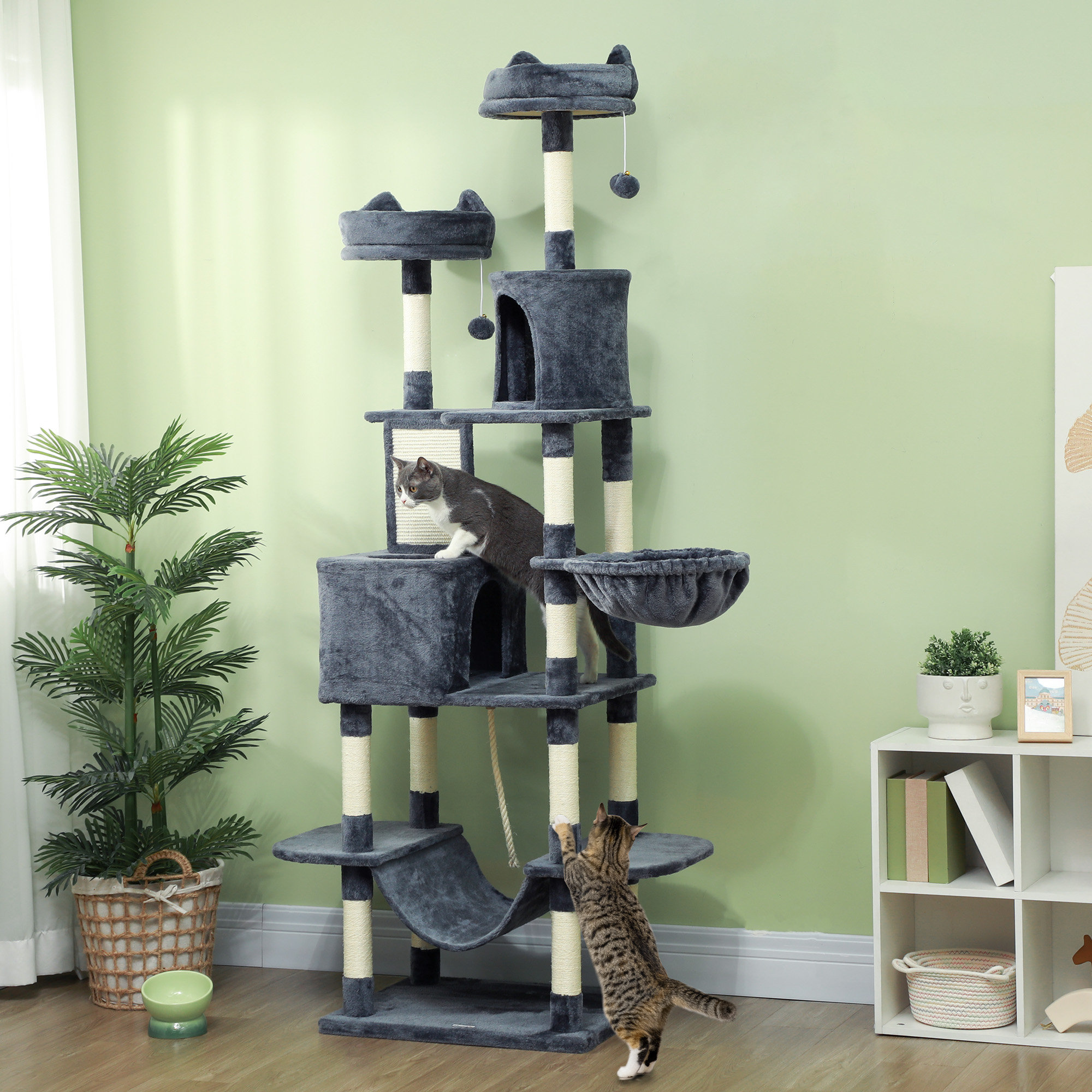 Archie & Oscar™ 81" Cat Tree w/ Cat Scratching Posts for Large Adult ...