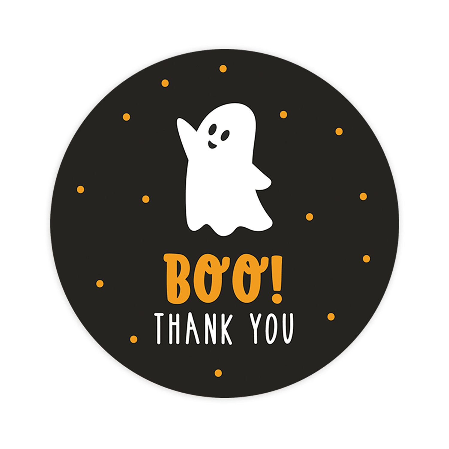The Holiday Aisle® Thank You Boo Cute Ghost Happy Halloween Stickers ...