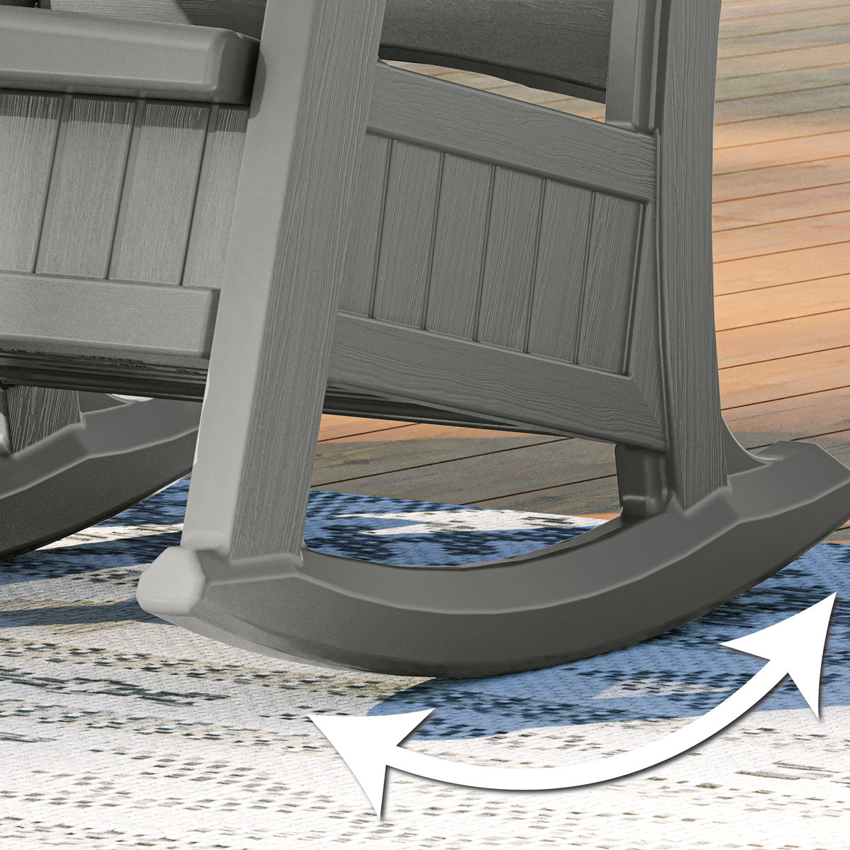 Suncast Outdoor Rocking Chair with Storage & Reviews | Wayfair