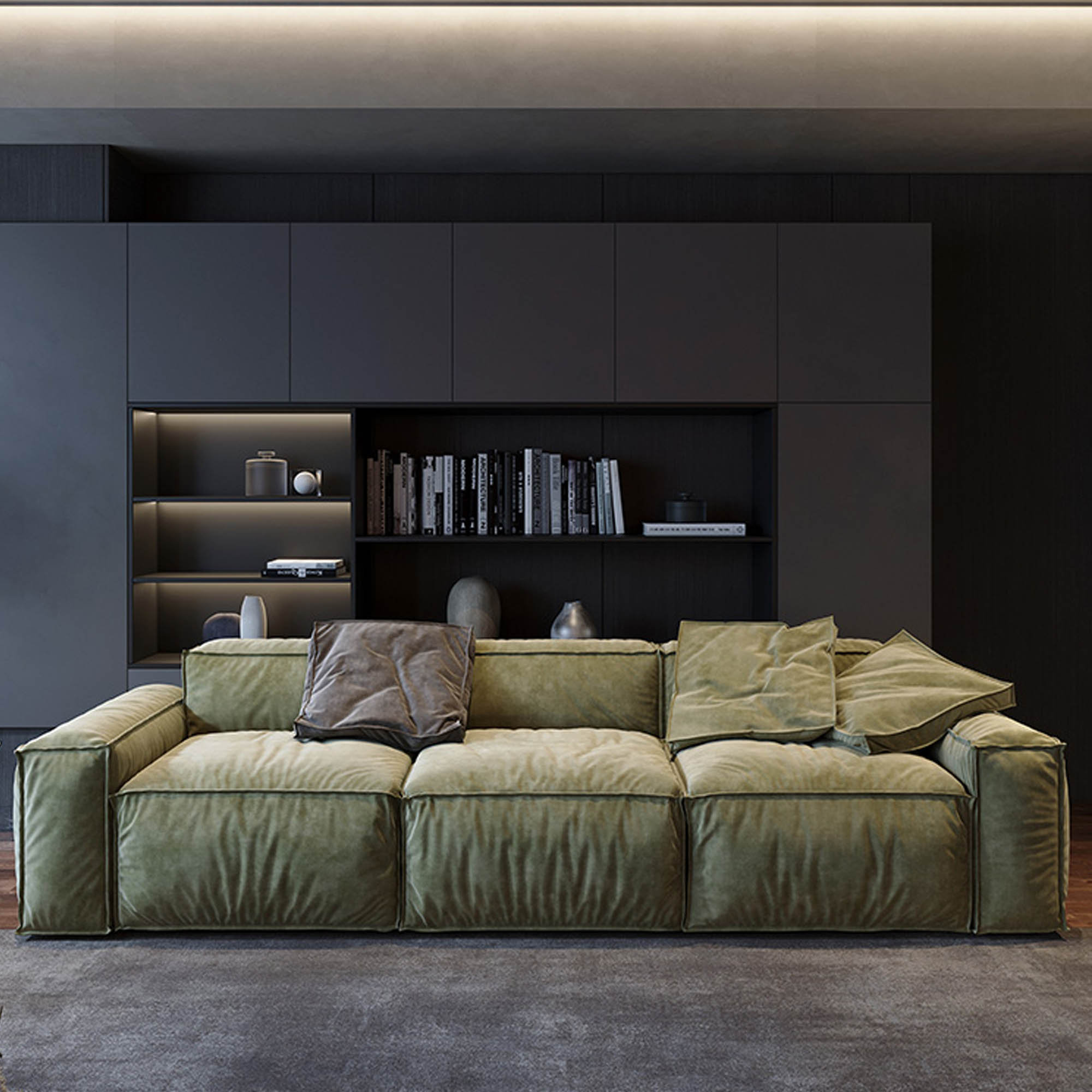 Hokku Designs Modern Fabric Sofa Upholstered Sofa - Wayfair Canada