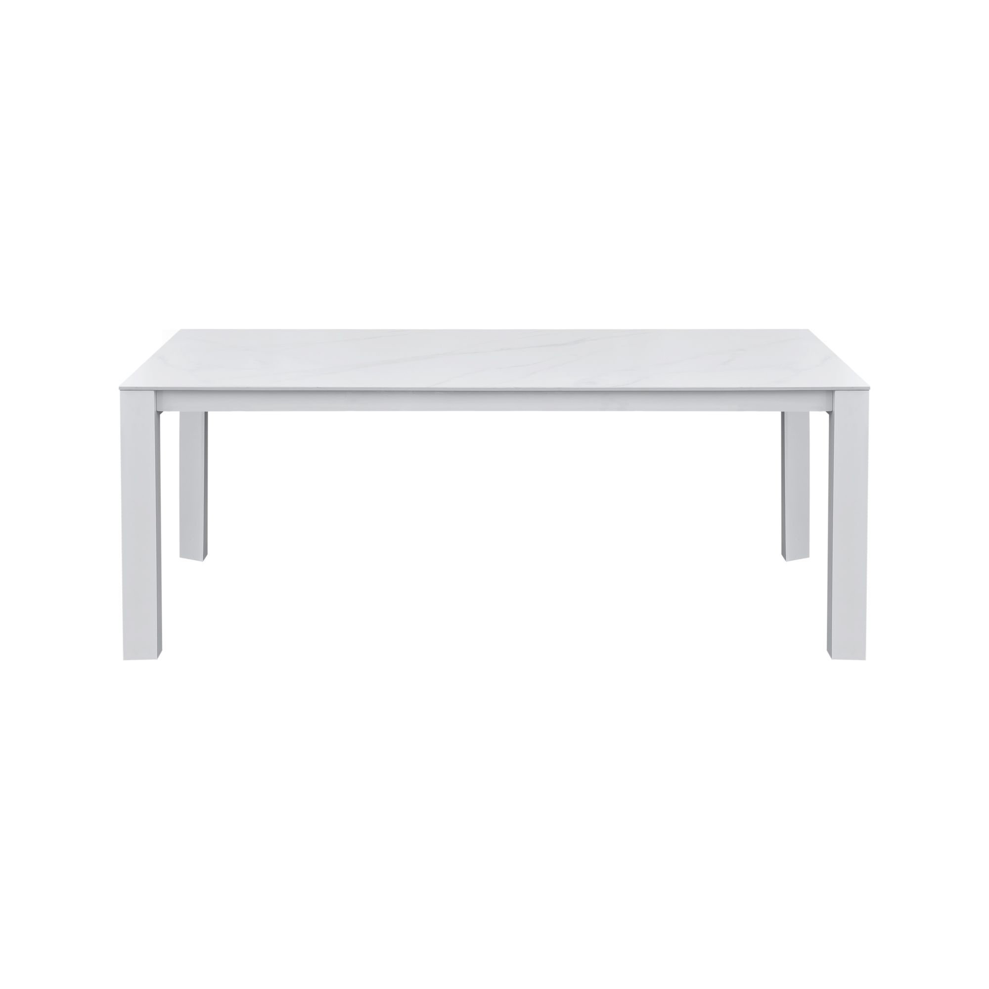 Bayou Breeze Dealie Outdoor Aluminum Dining Table, White | Wayfair