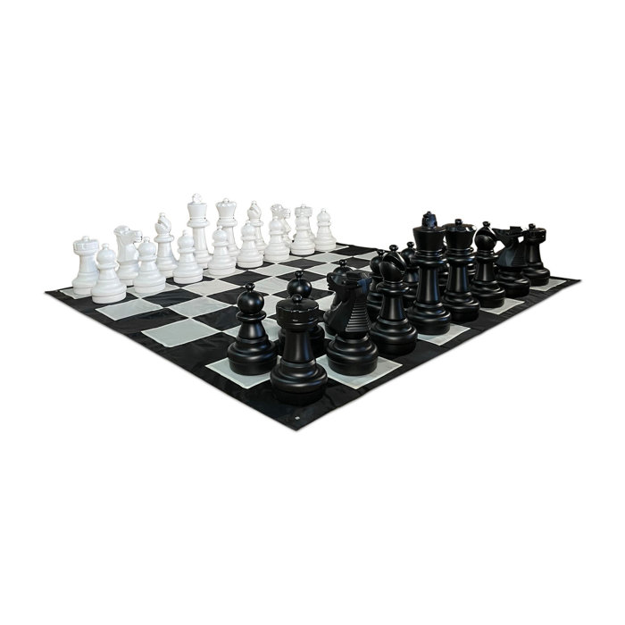 MegaChess Quick Fold Nylon Giant Chess Mat with 13" Squares & Reviews ...