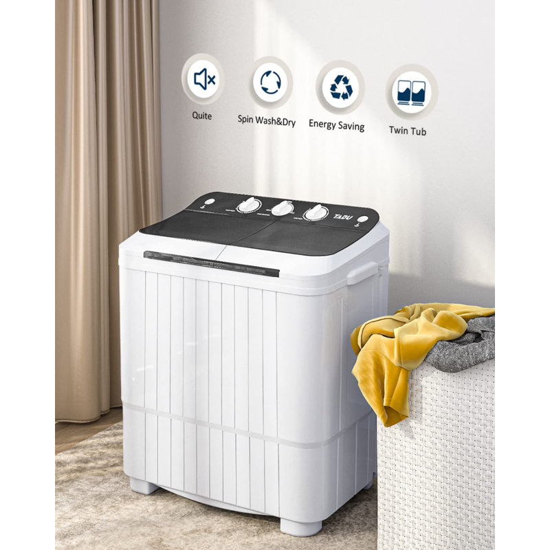 TABU 16.5Lbs Portable Washer & Dryer Combo in White & Reviews | Wayfair