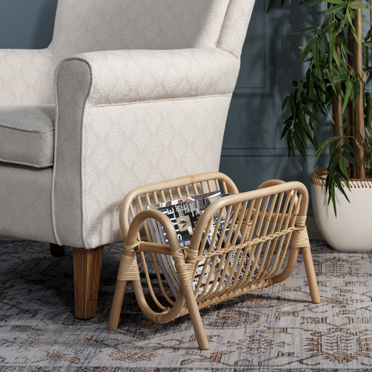 Joss & Main Era Solid Wood Free Standing Magazine Rack | Wayfair