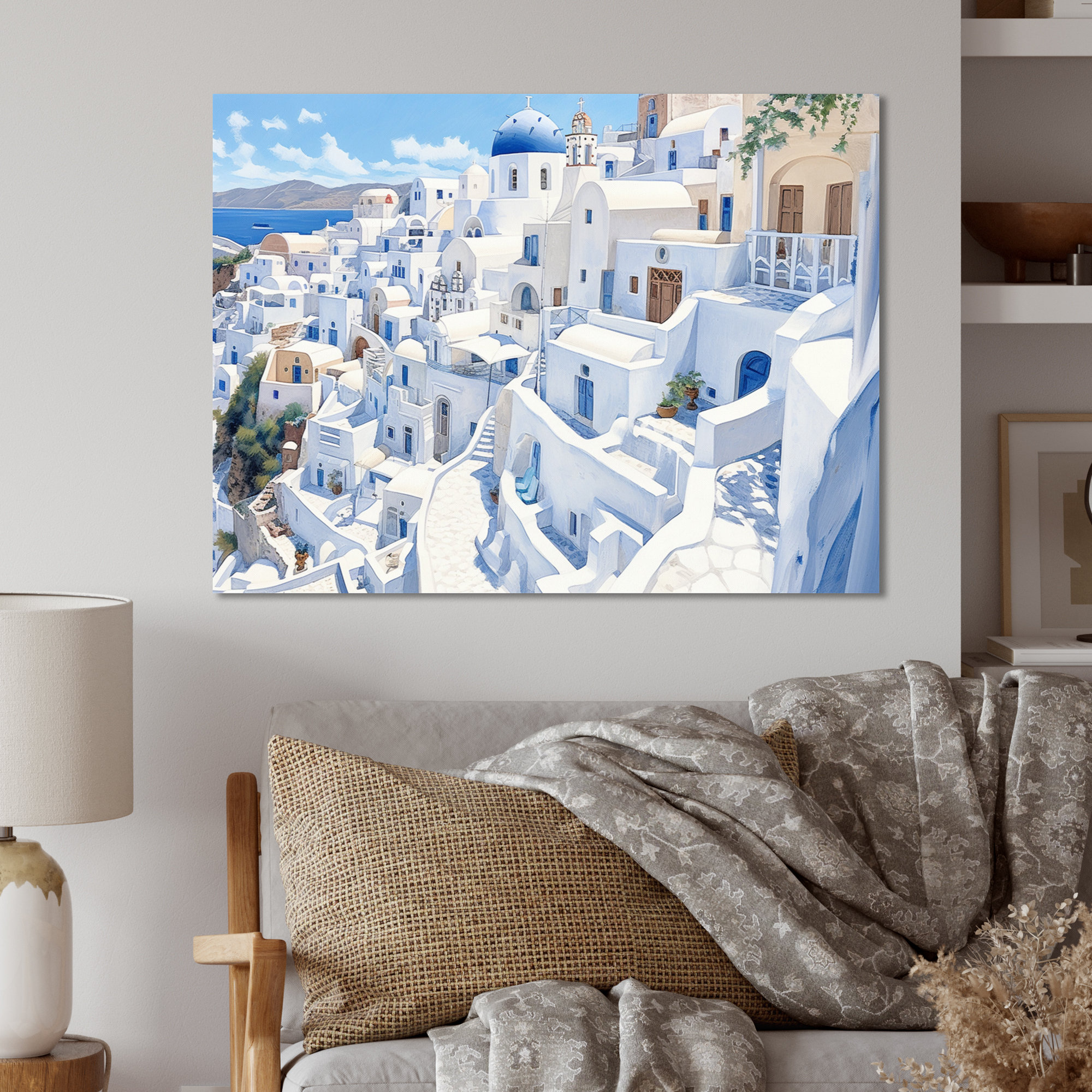 Winston Porter Greek Santorini Odyssey III - Greece Metal Wall Decor ...