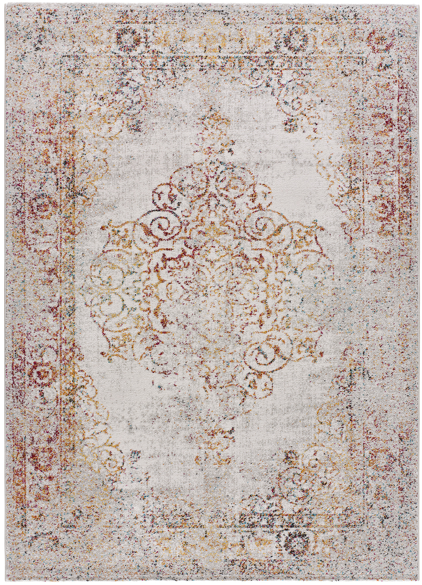 Borough Wharf Ahnyah Moroccan Machine Woven / Power Loomed Area Rug ...