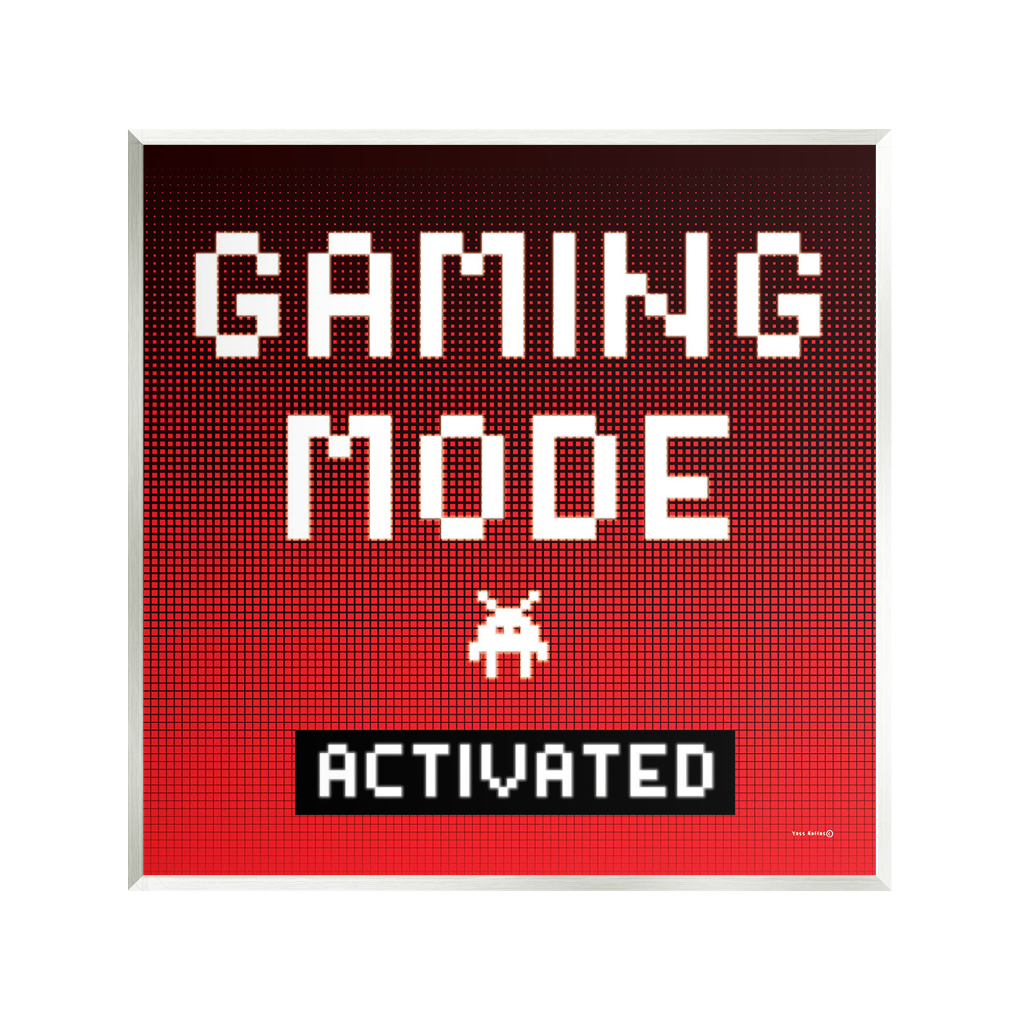 Ebern Designs Gaming Mode Activated Wall Plaque Art by Yass Naffas ...