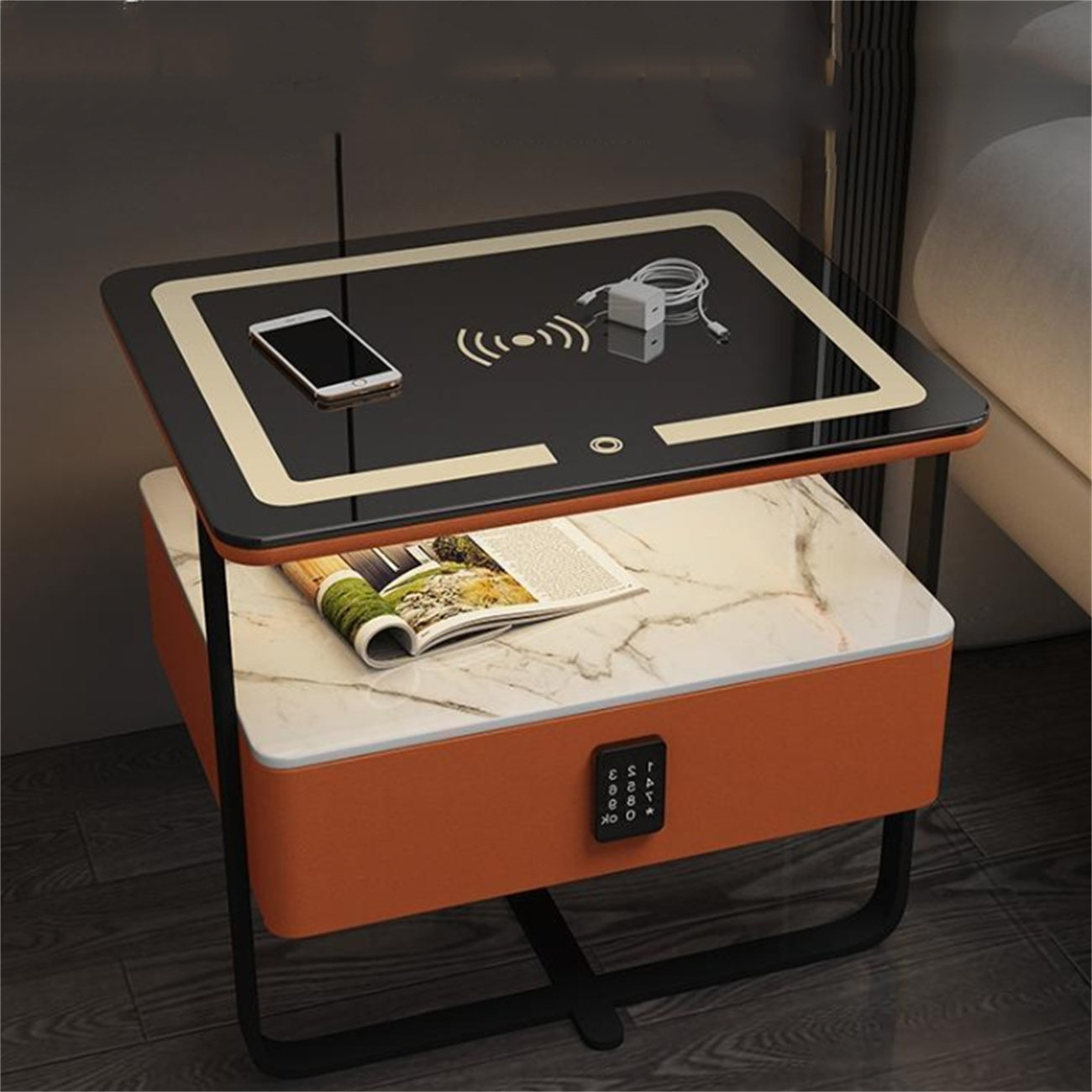 Brayden Studio Burnelle Steel Nightstand - Wayfair Canada