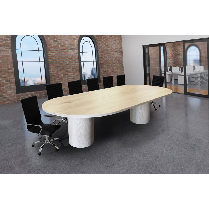 Latitude Run® Anjoli Solid Wood Oval Conference Table | Wayfair