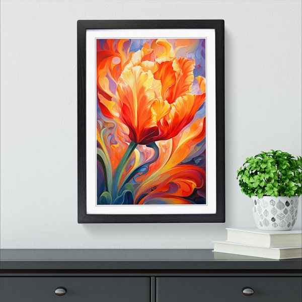 Marlow Home Co. Tulip Flower Informel - Single Picture Frame Art Prints ...