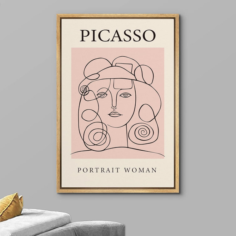 IDEA4WALL Picasso Portrait Woman Framed On Canvas by Pablo Picasso ...