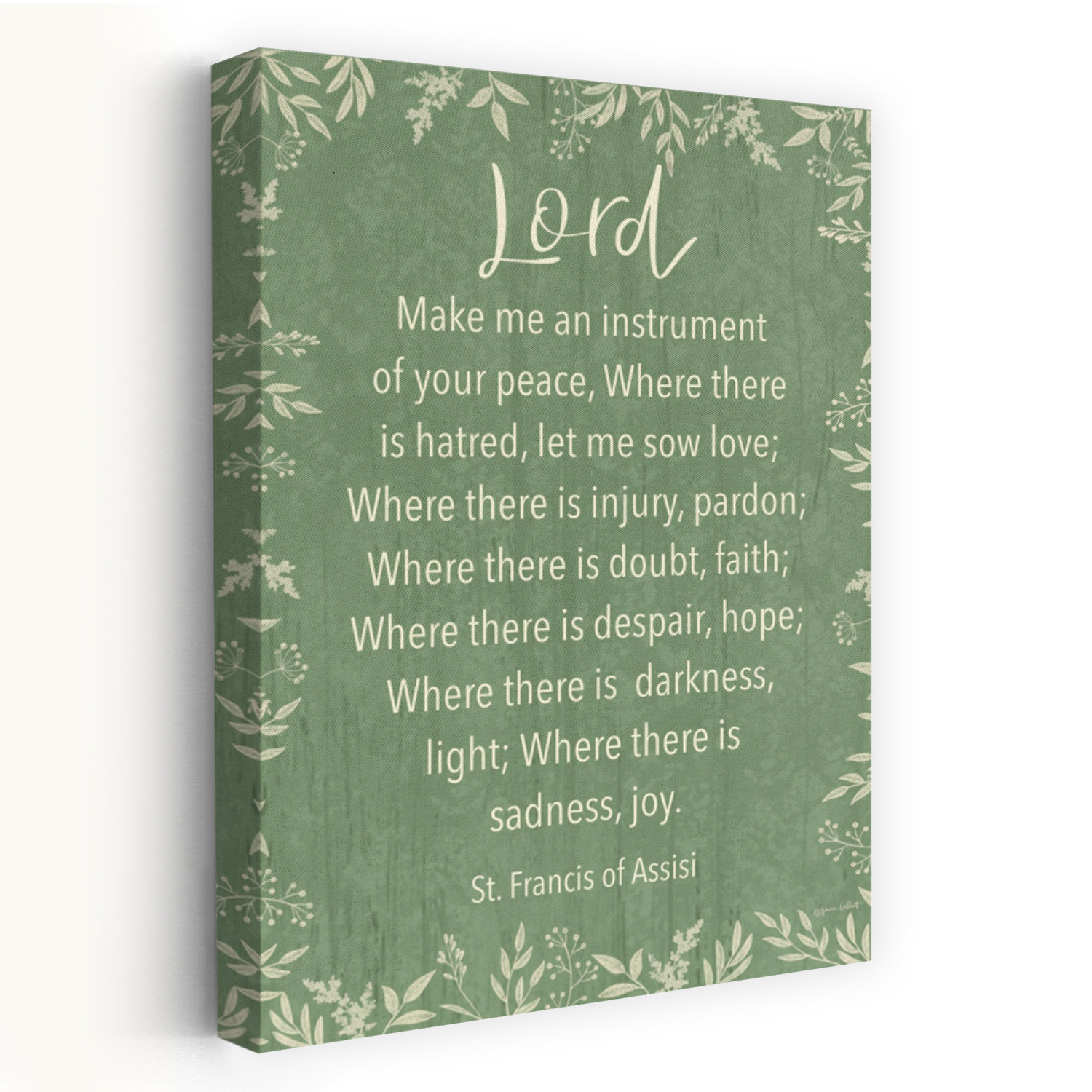 Ophelia & Co. St. Francis Prayer - Contemporary Religious Lord Make Me ...