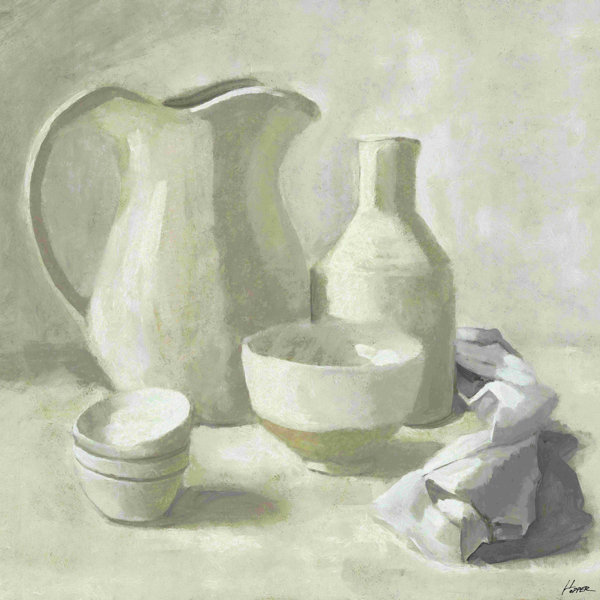 Winston Porter Tonal Still Life 2 On Canvas Textual Art | Wayfair
