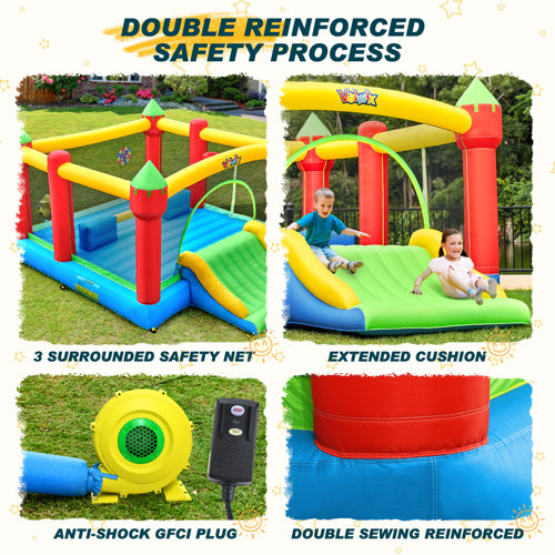 Klo Kick 15.3'x 12' 840D Large Bounce House Oxford Inflatable Bouncers ...