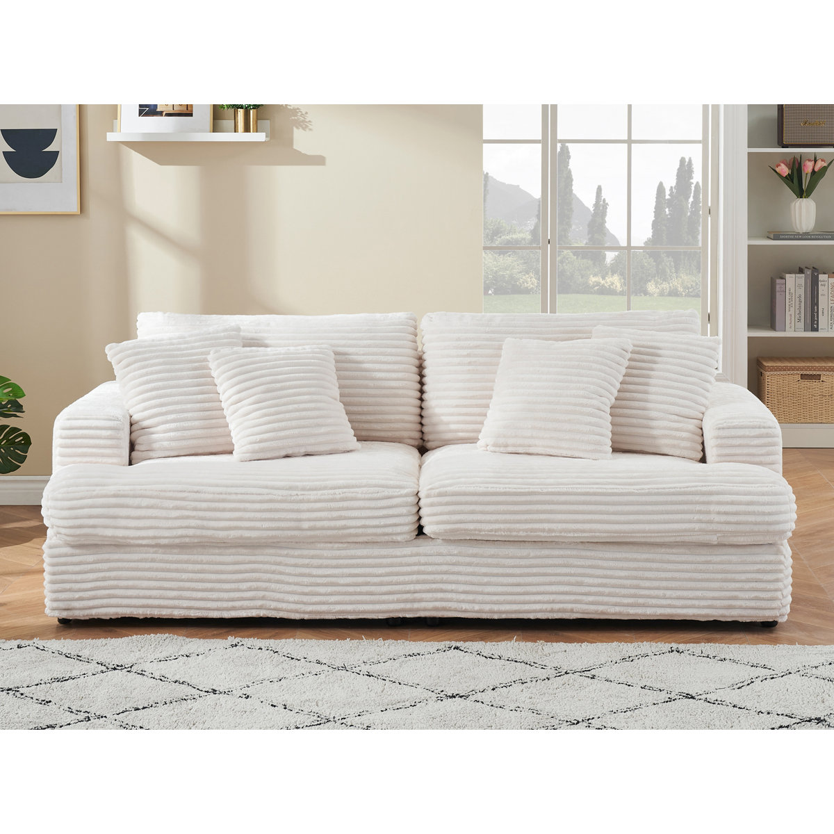 Mercer41 101" Corduroy Loveseat | Wayfair