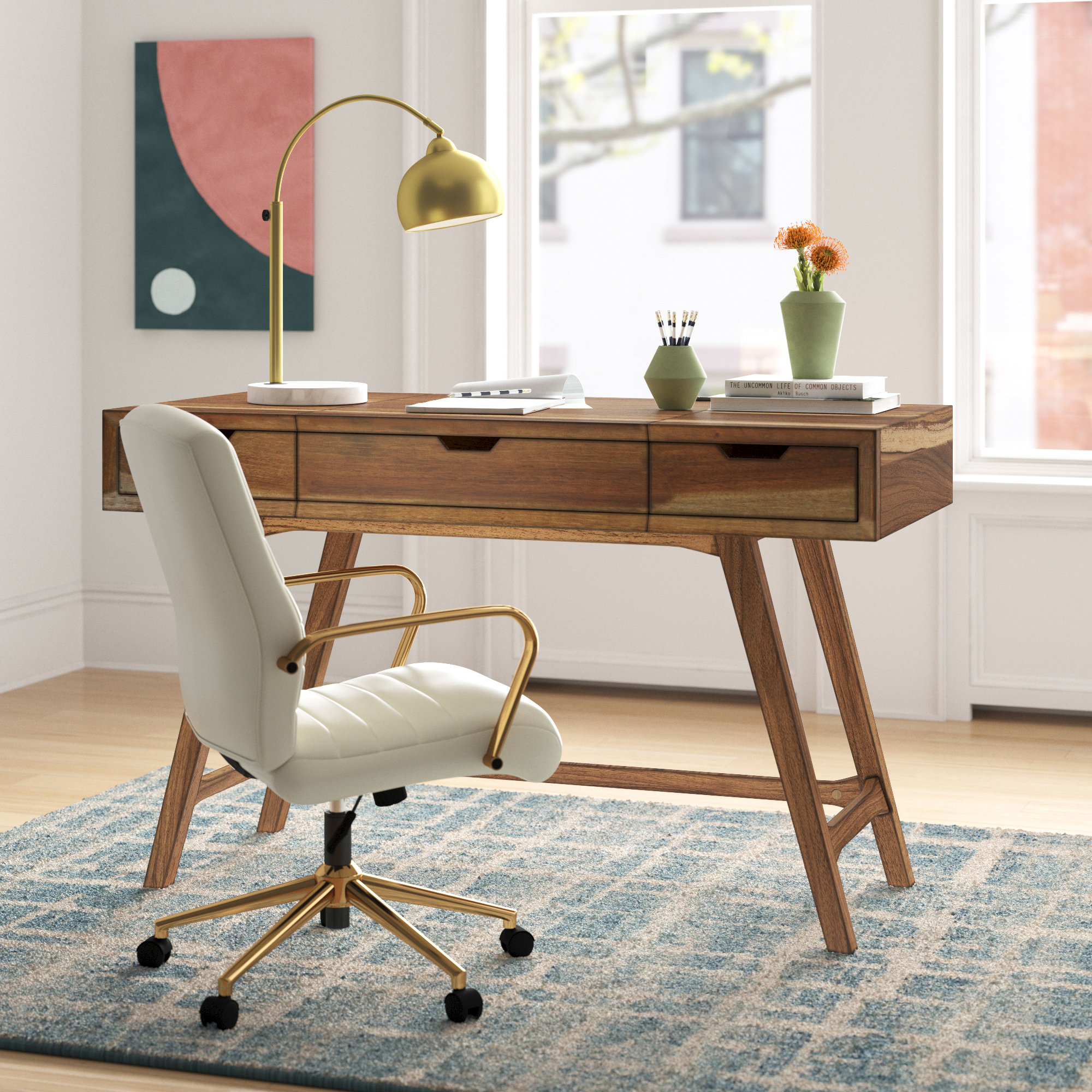George Oliver Equan Desk & Reviews | Wayfair