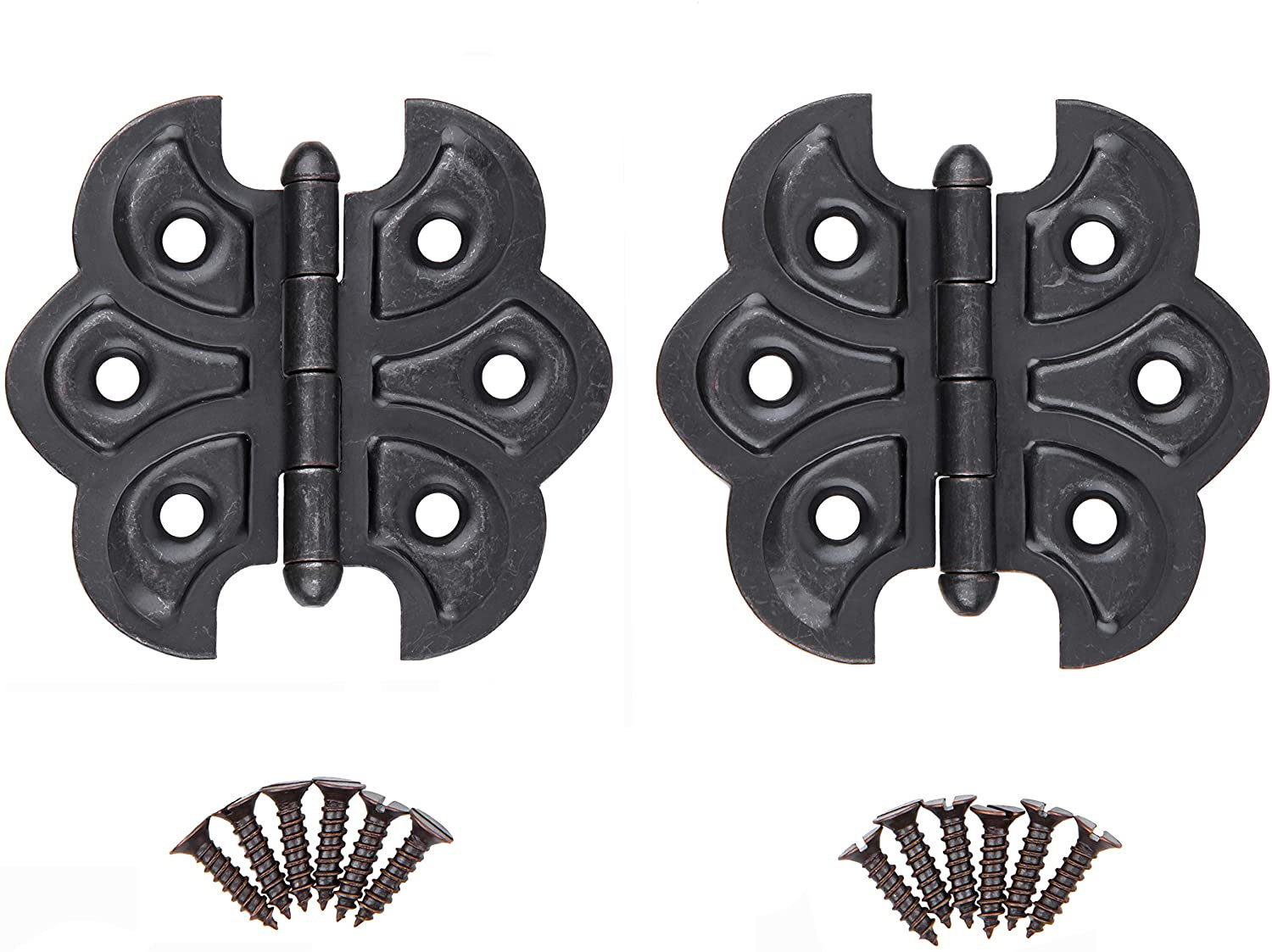 UNIQANTIQ HARDWARE SUPPLY 2 1/4" Wide X 2" Butterfly Cabinet Hinges ...