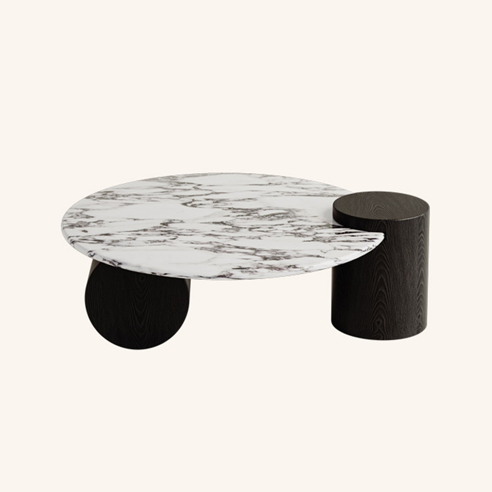 LIZIYE Cream style light luxury marble coffee table | Wayfair