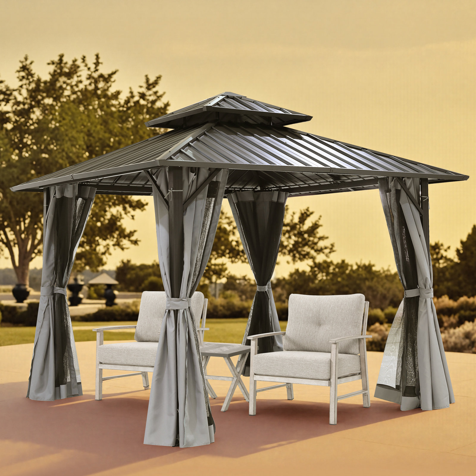 SEEHILL SAVOR LIFE FROM SEEHILL SeeHill Hardtop Gazebo, Outdoor Patio ...