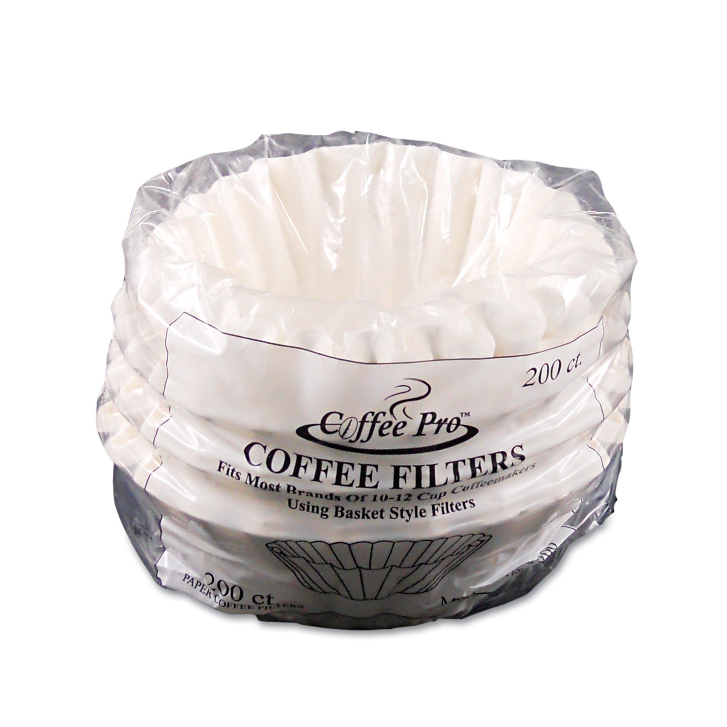 Original Gourmet Food Co. Coffee Pro Basket Filters 200 Filters/Pack ...