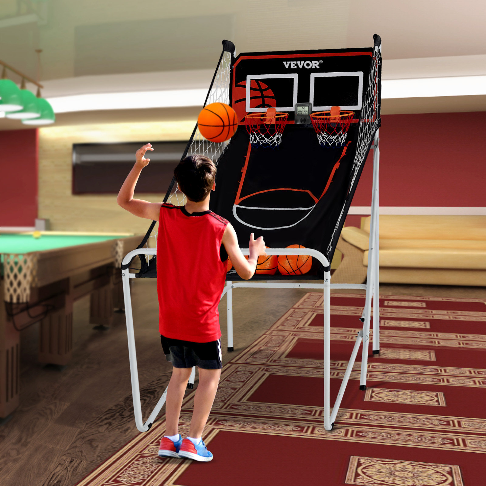 VEVOR 2 Player No Power Source Required / Manual Basketball Arcade Game ...