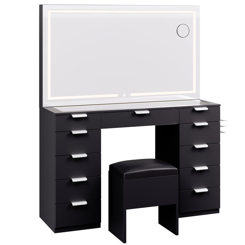 Edrosie Inc Large Makeup Vanity & Reviews | Wayfair