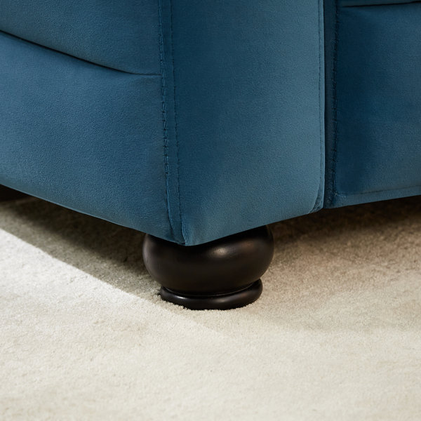 Alcott Hill® Caydon 64.6'' Velvet Square Arm Sofa | Wayfair