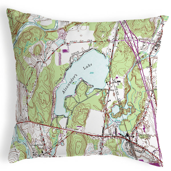 Highland Dunes Perras Alexander's Lake, Ct Nautical Map Indoor ...