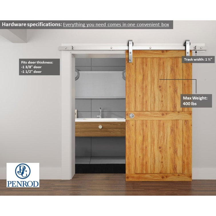 Penrod Hardware Barn Door Hardware Collection Premium Bent Strap Single ...