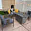 Orren Ellis Horatious Outdoor Modern Concrete Propane Fire Pit Table ...