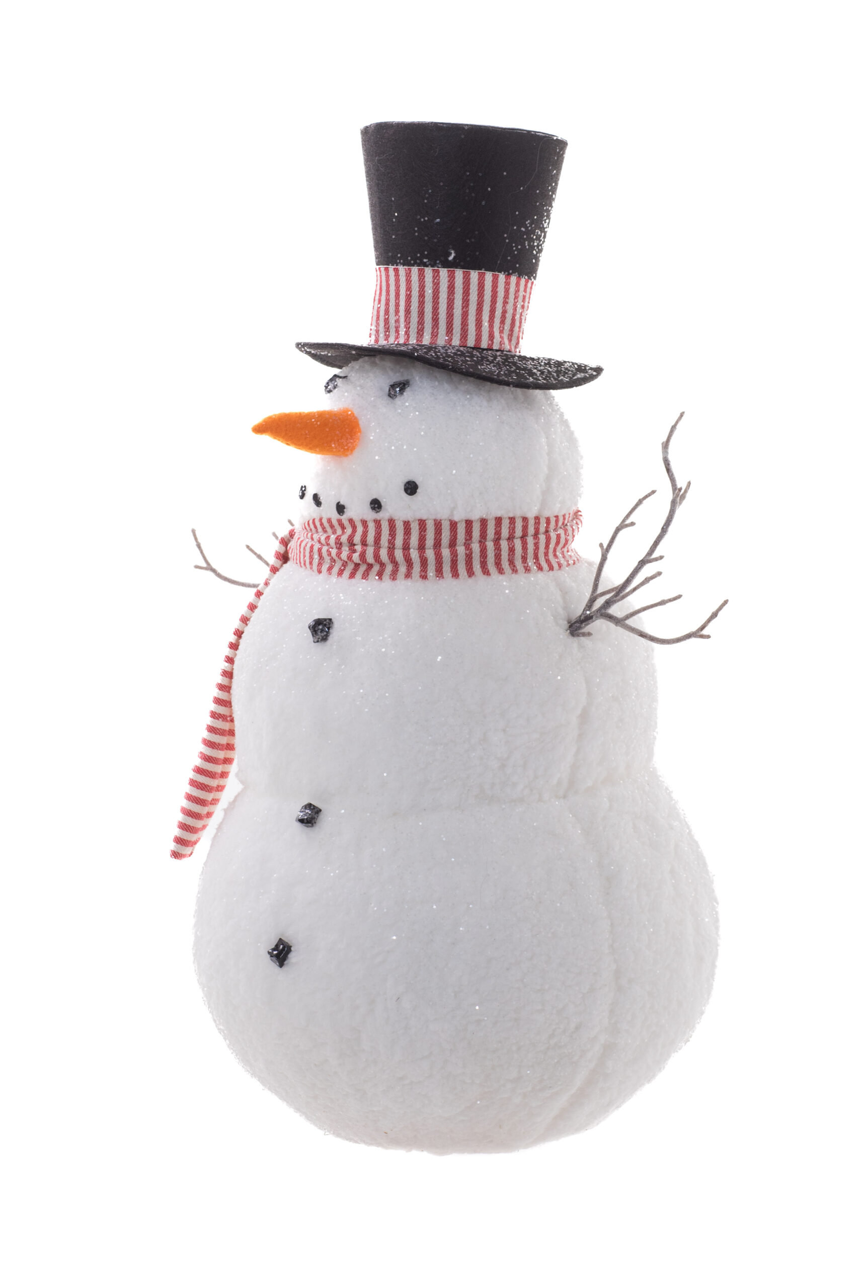The Holiday Aisle® Red/White Styrofoam Plump Snowman with Striped ...