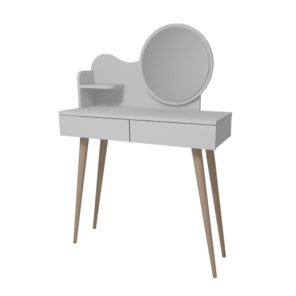 Mikado Living Dressing Table with Mirror Jennifer | Wayfair.ie