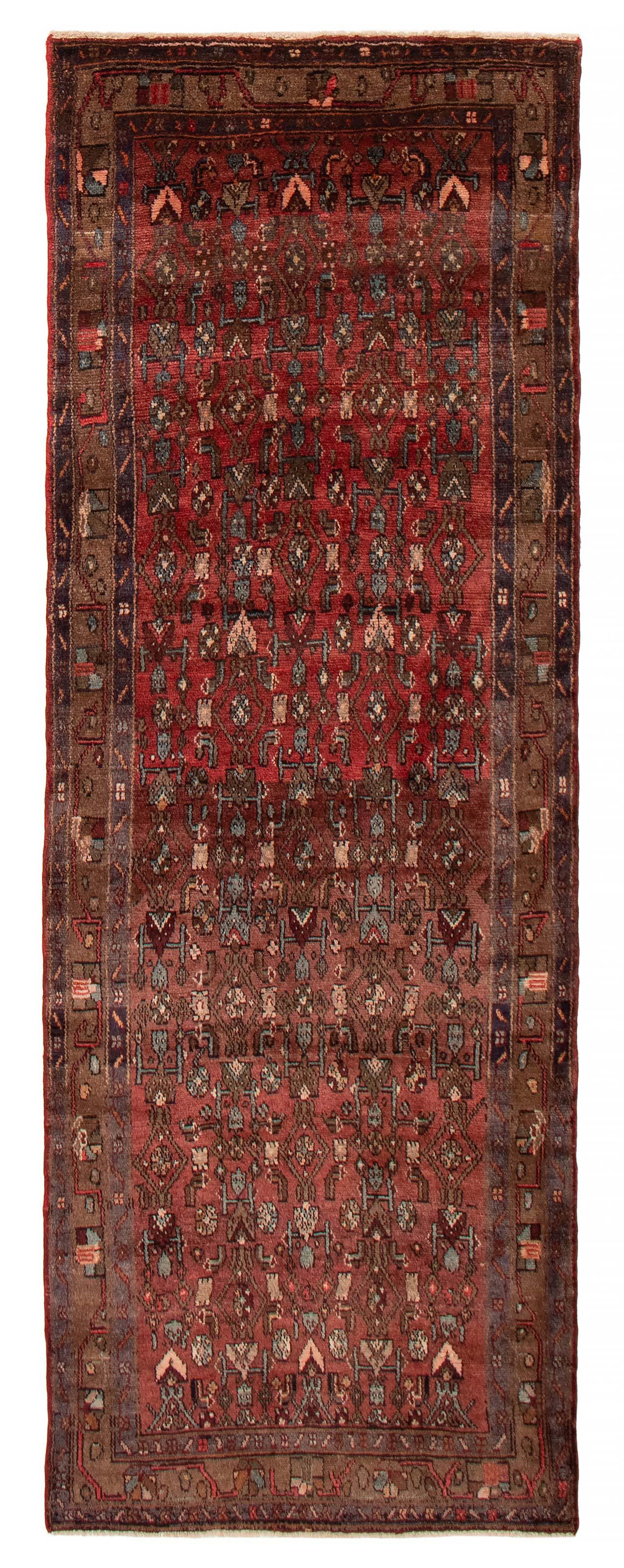 Isabelline Katerena One-of-a-Kind 3'2" X 9'4" 1990s Runner Wool Area ...