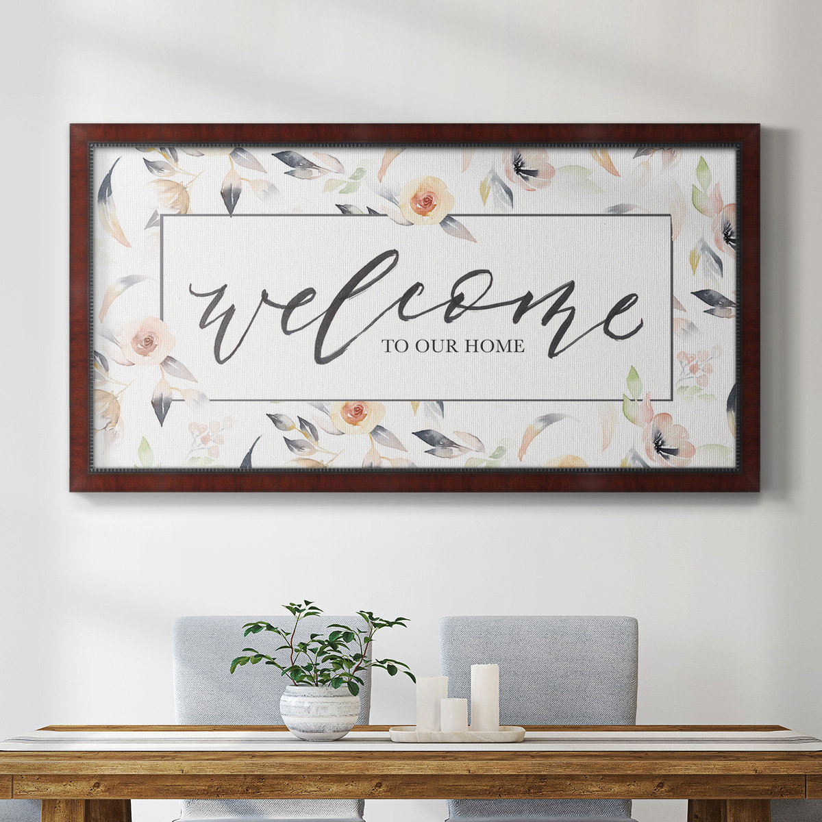 Gracie Oaks Nyack Welcome to Our Home - Single Picture Frame Print on ...