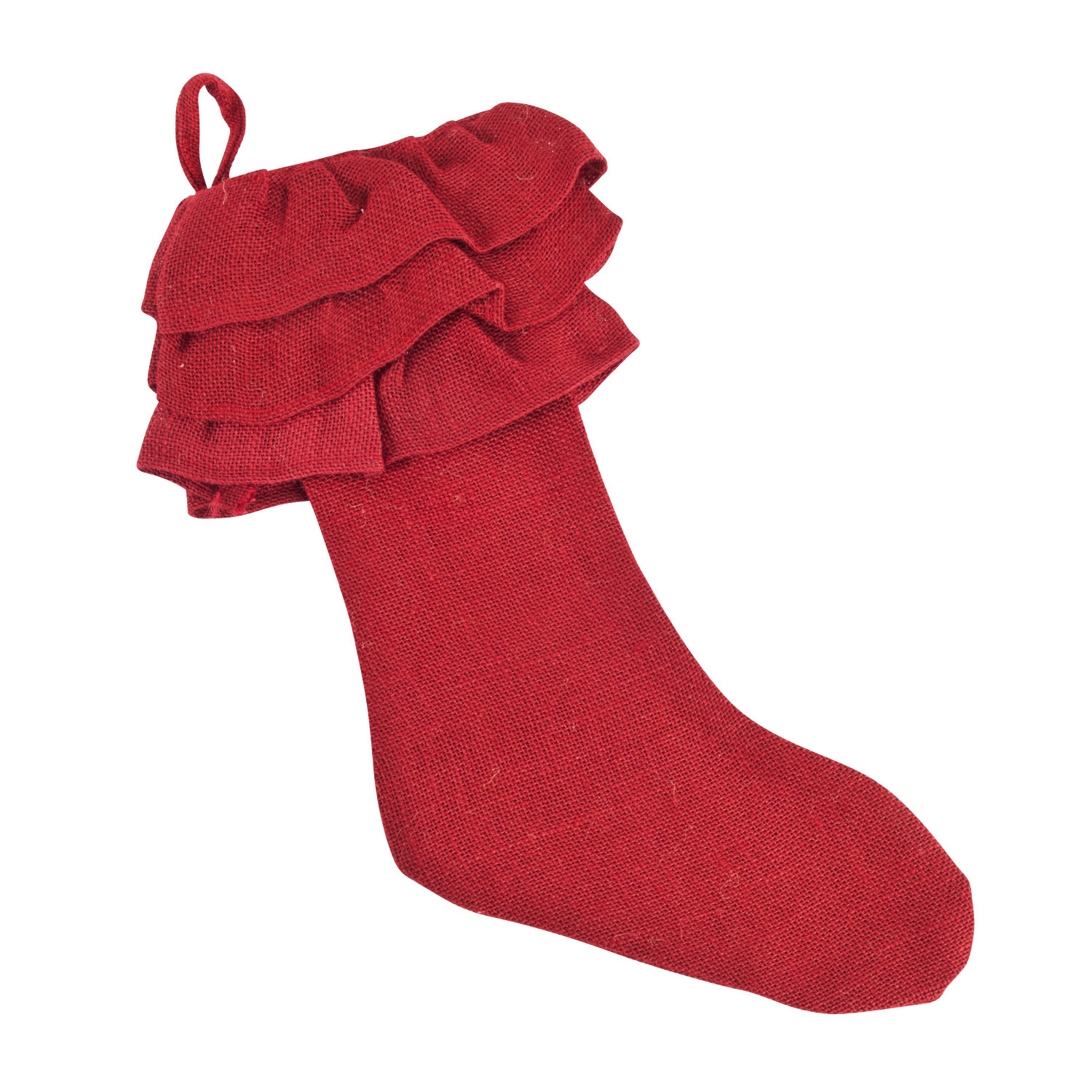 The Holiday Aisle® Ruffled Cotton Stocking & Reviews | Wayfair