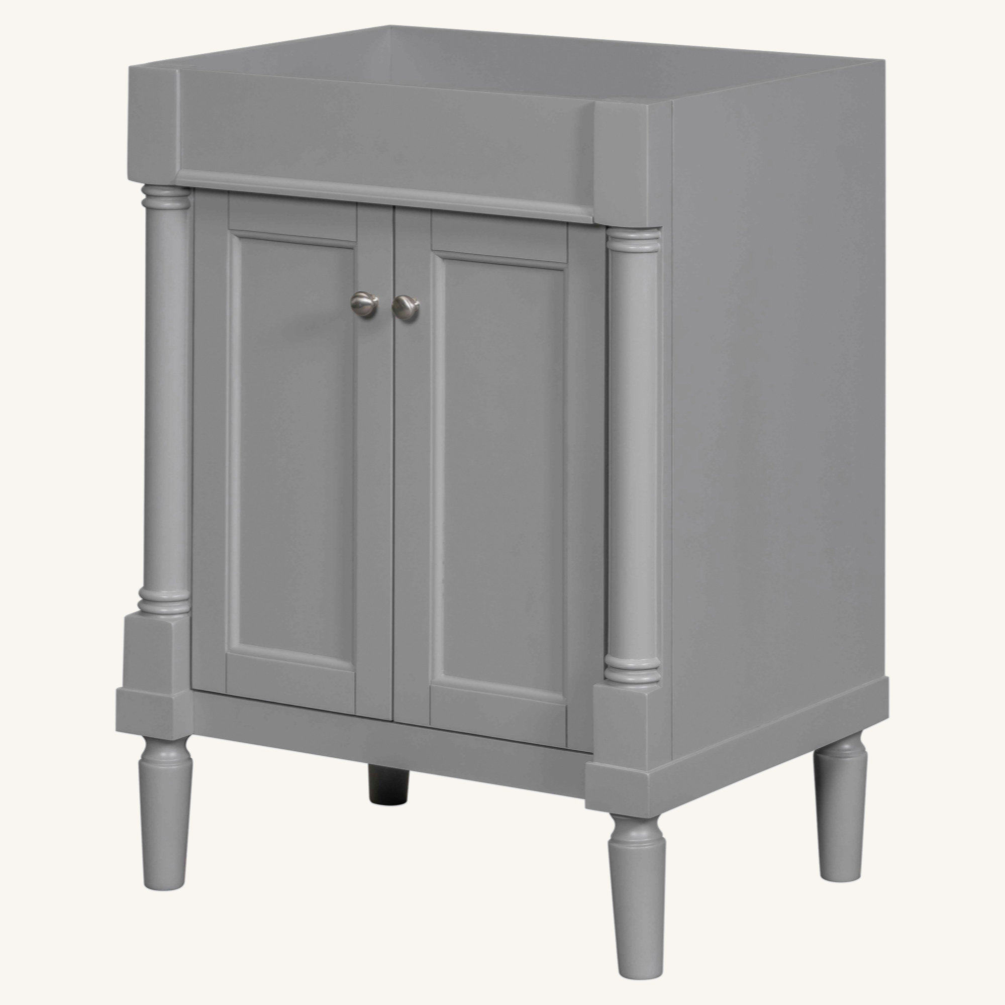 Tech Cube 24'' Bathroom Vanity Without Sink, 2-Tier Modern Bathroom ...