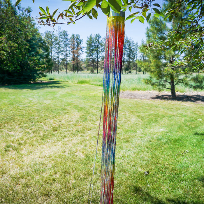 InTheBreeze Rainbow Mylar Windsock 51 H x 4 W | Wayfair