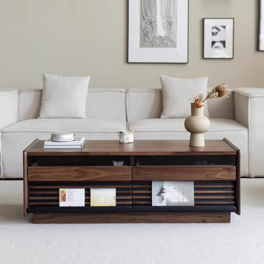 jessica Retro Simple Solid Wood Coffee Table Solid Wood Coffee Table ...