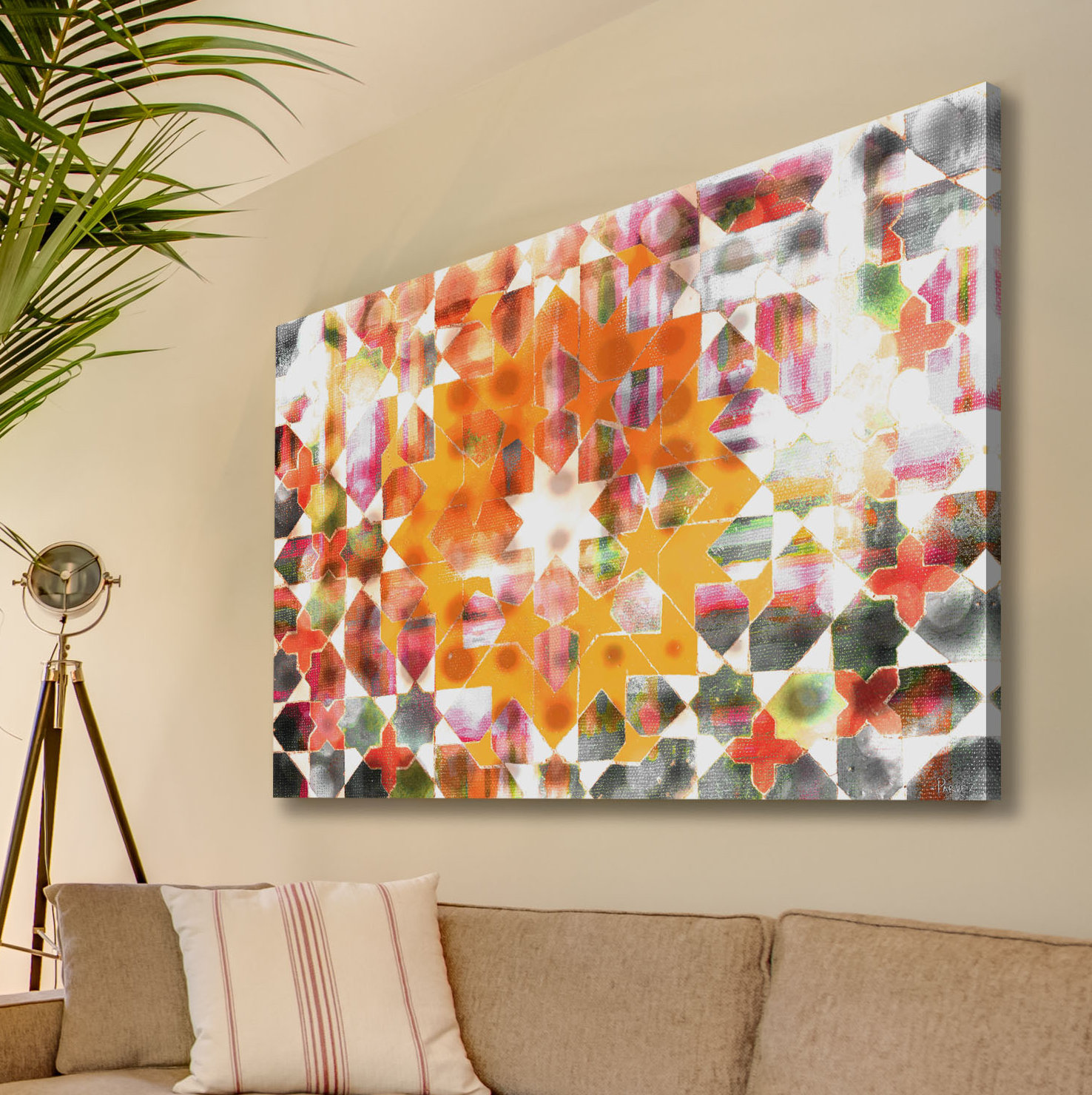 Parvez Taj 'Zinn' by Parvez Taj Painting Print on Wrapped Canvas ...