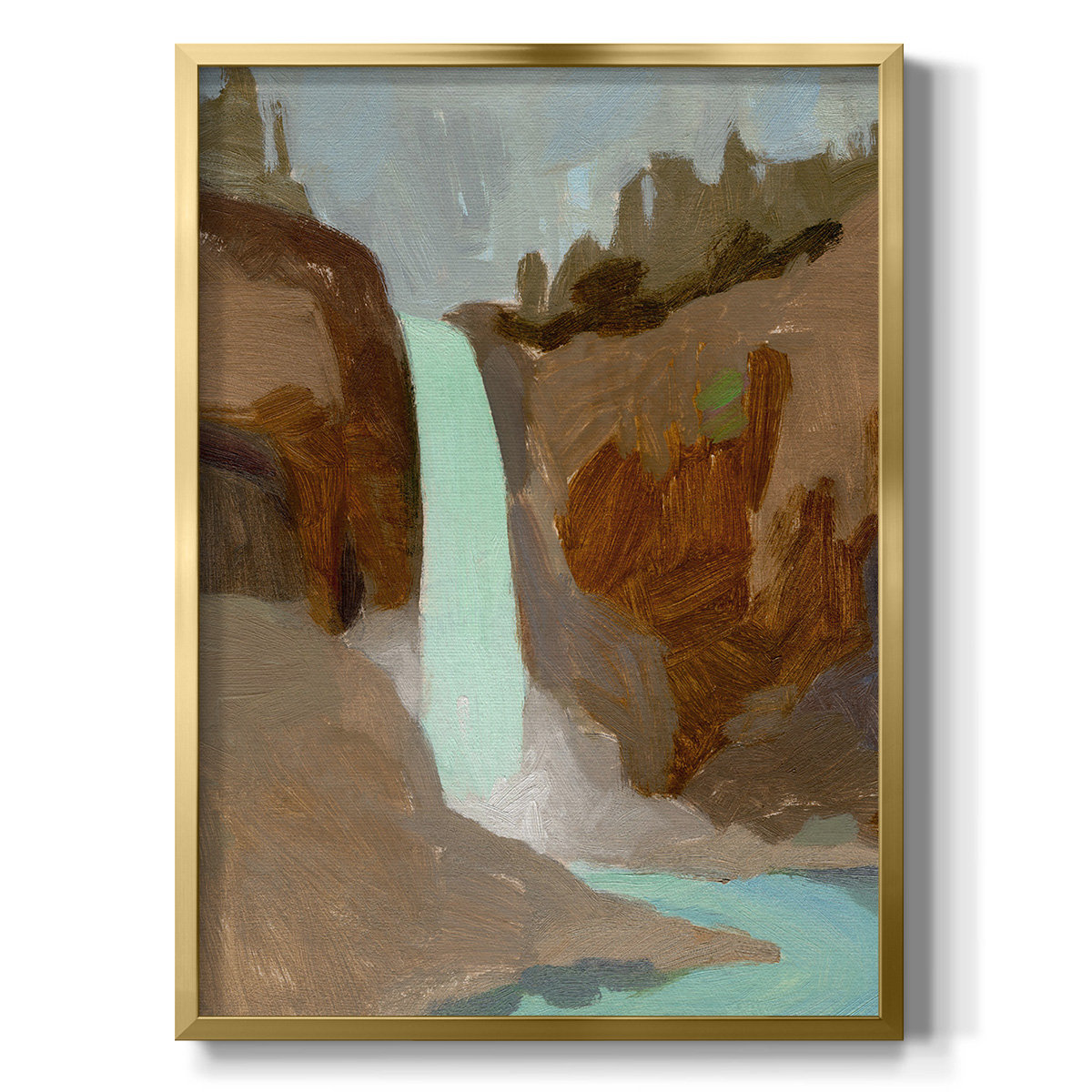 Wrought Studio™ Graphite Abstract IV Framed Print | Wayfair