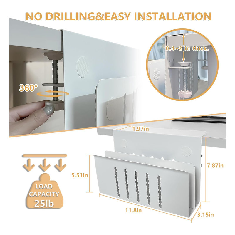 Rebrilliant Prescilia Steel Desk Organizer | Wayfair