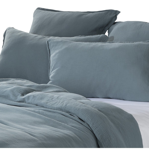 Brunelli Muslin 100% Cotton Muslin Plain Colour Duvet Cover Set | Wayfair